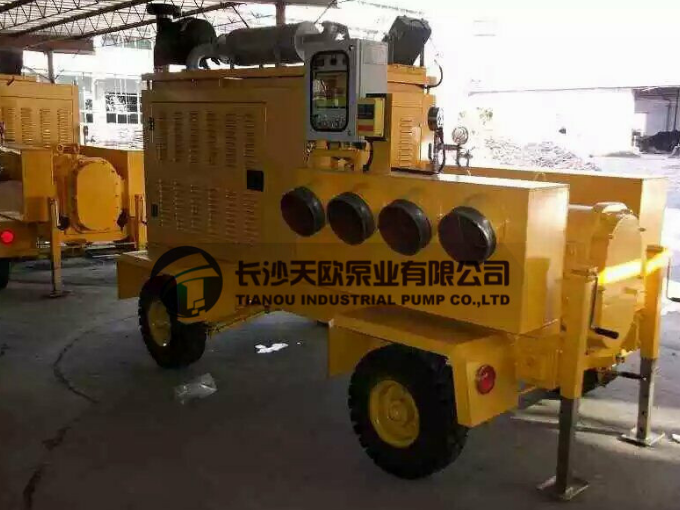 抢险用大流量四进四出特种移动泵车